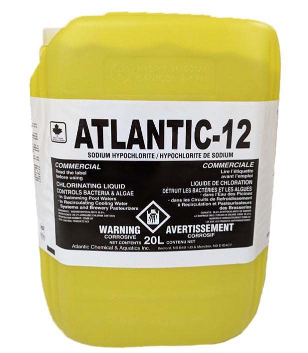 ATLANTIC 12 - SODIUM HYPOCHLORITE - 12% BLEACH – Bebbington Industries