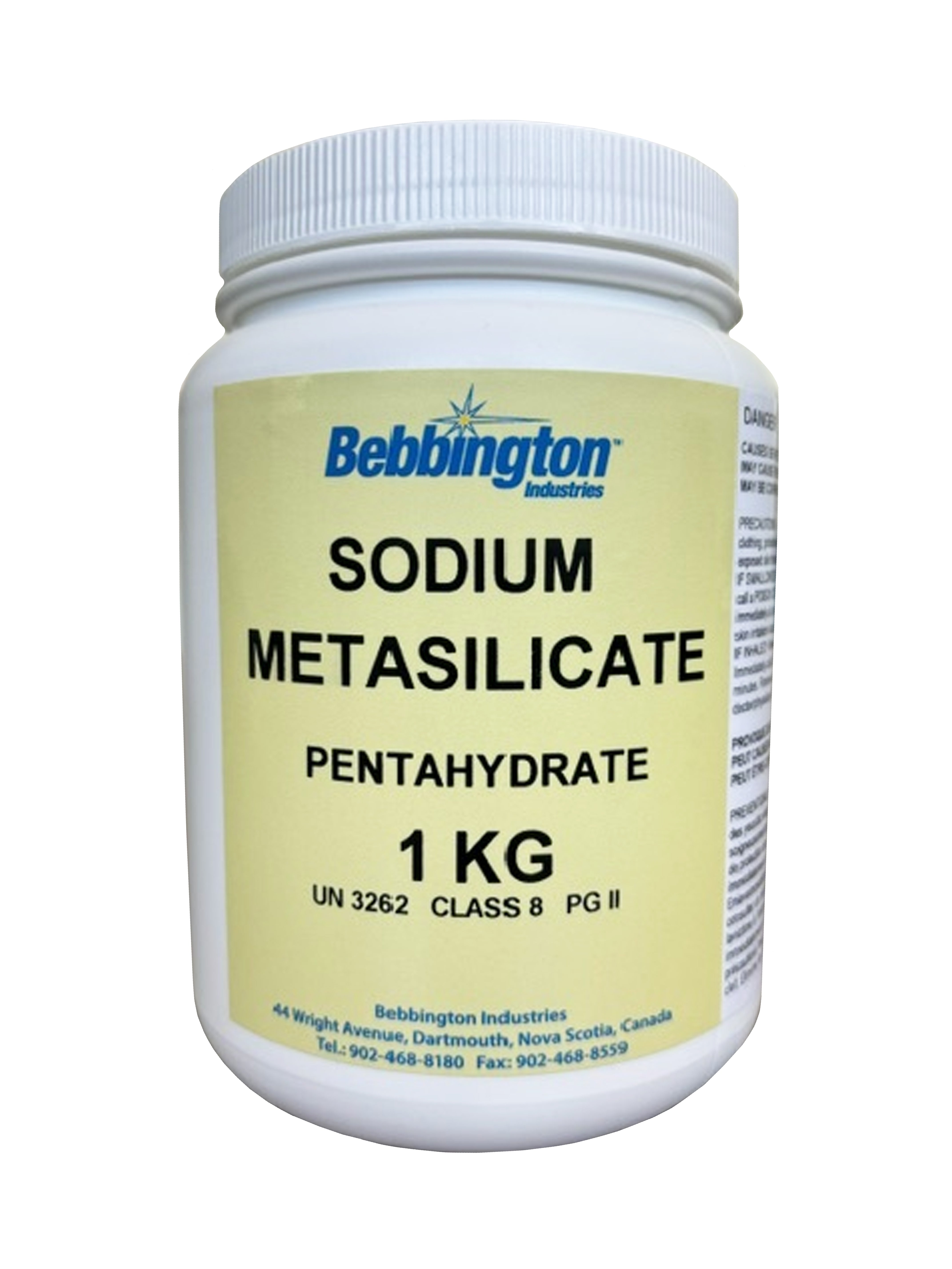 SODIUM METASILICATE (METSO) – Bebbington Industries